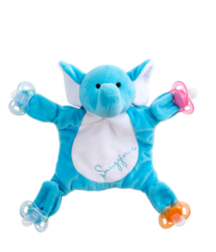 Snuggin Range of Plush Animal Pacifier Holders & Toys - Snuggin