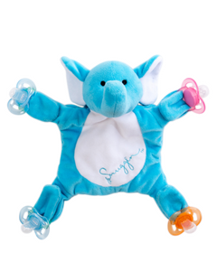 Snuggin Range of Plush Animal Pacifier Holders & Toys - Snuggin